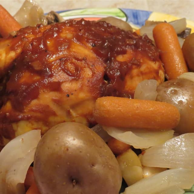 Easy Barbeque Chicken and Red Potatoes | Punchfork