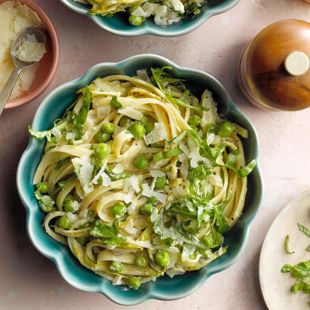 Creamy Lemon Pasta Primavera | Punchfork