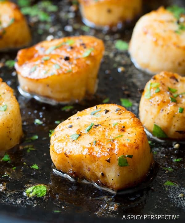 Pan Seared Scallops (Scallop Scampi) | Punchfork