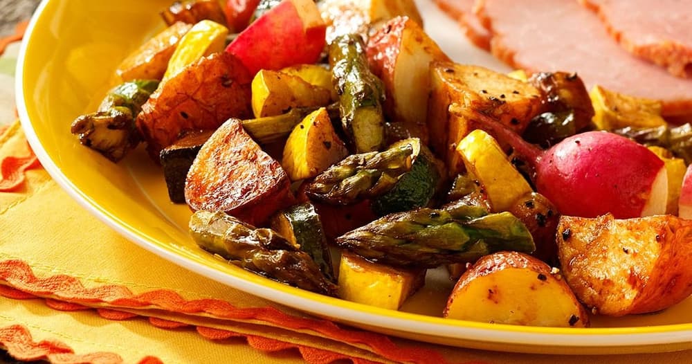Oven-Roasted Spring Vegetable Medley | Punchfork