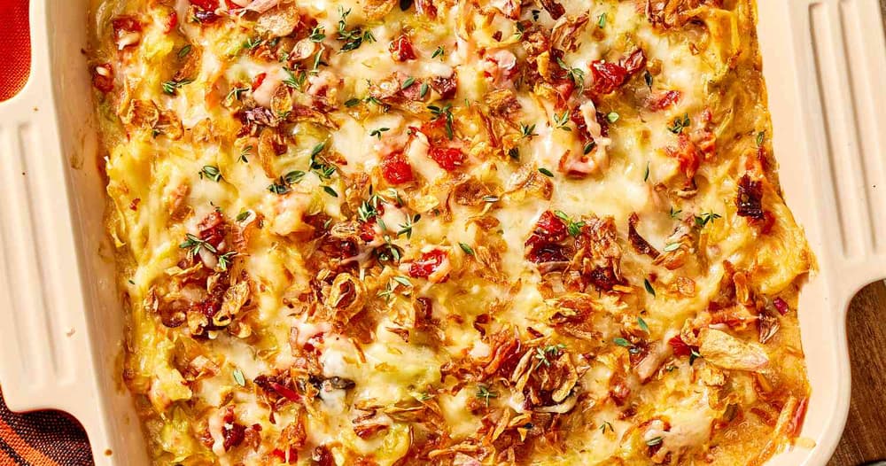 Creamy Cabbage & Sun-Dried Tomato Casserole | Punchfork
