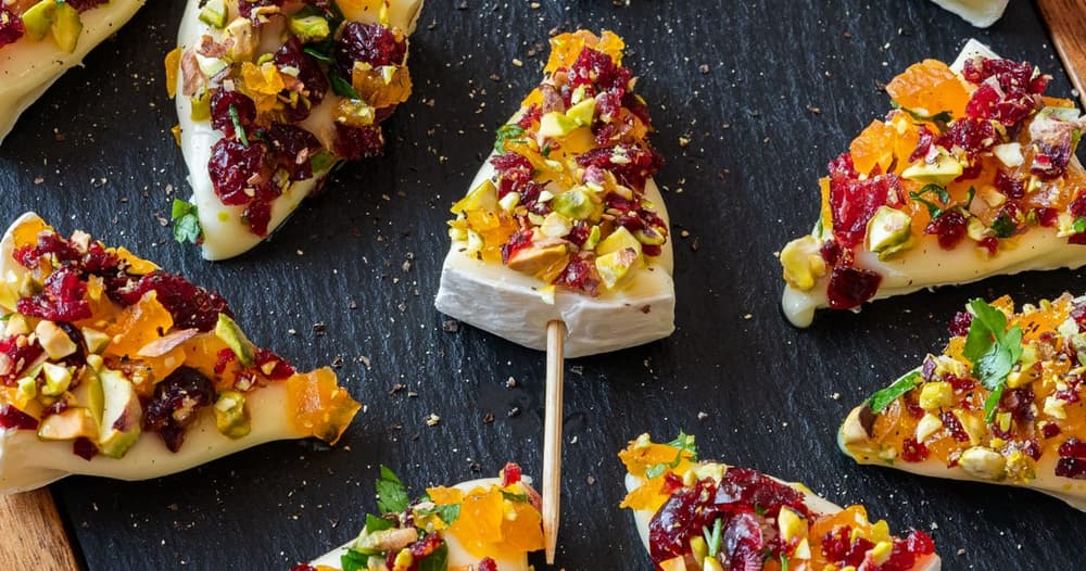 Mini Brie Christmas Trees Punchfork