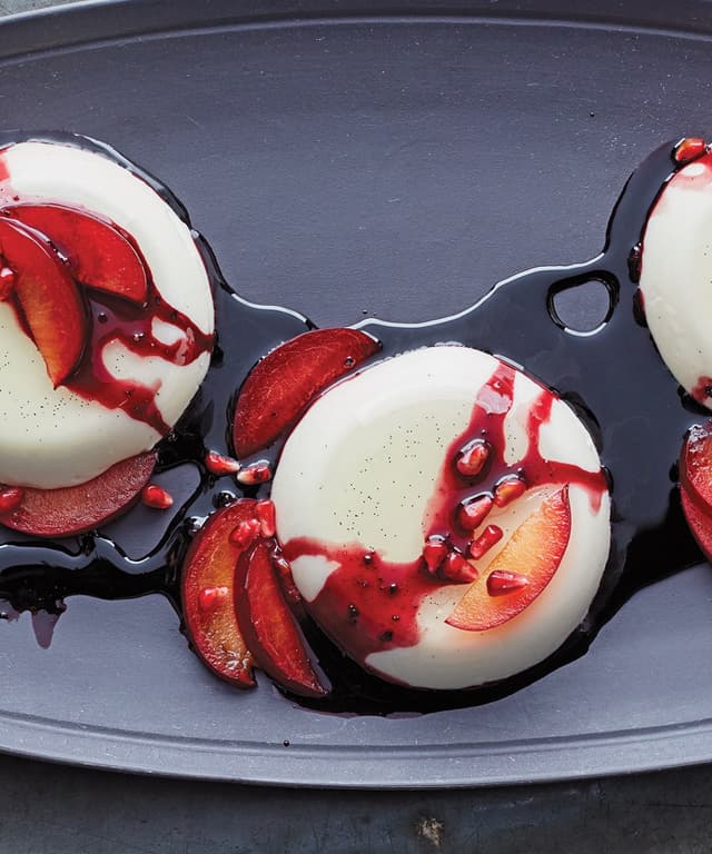 Mary's Panna Cotta with Red Wine Syrup | Punchfork