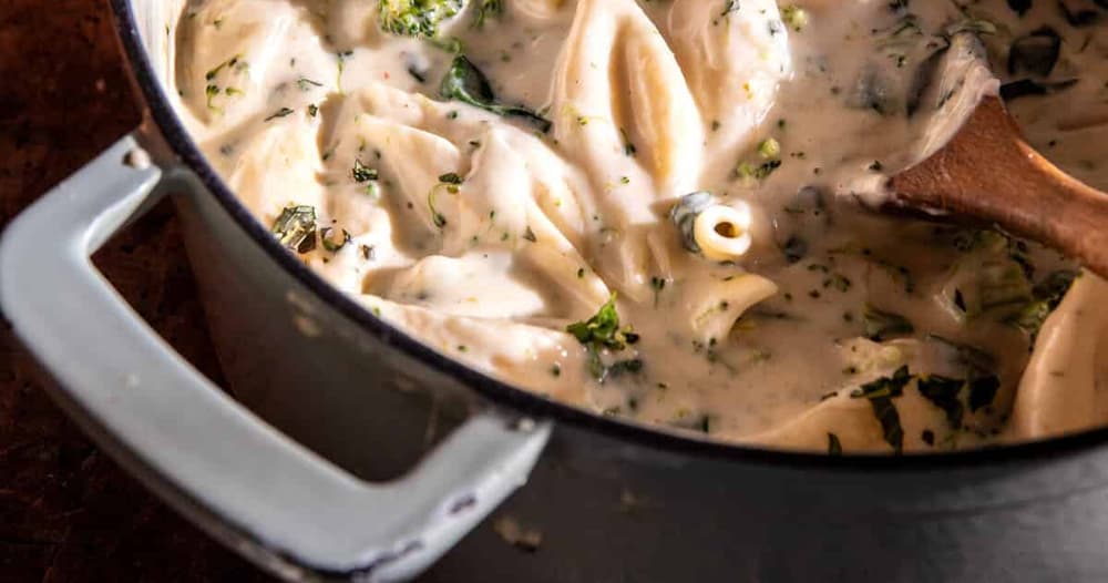 One Pot Spinach Broccoli Ricotta Stuffed Shells | Punchfork