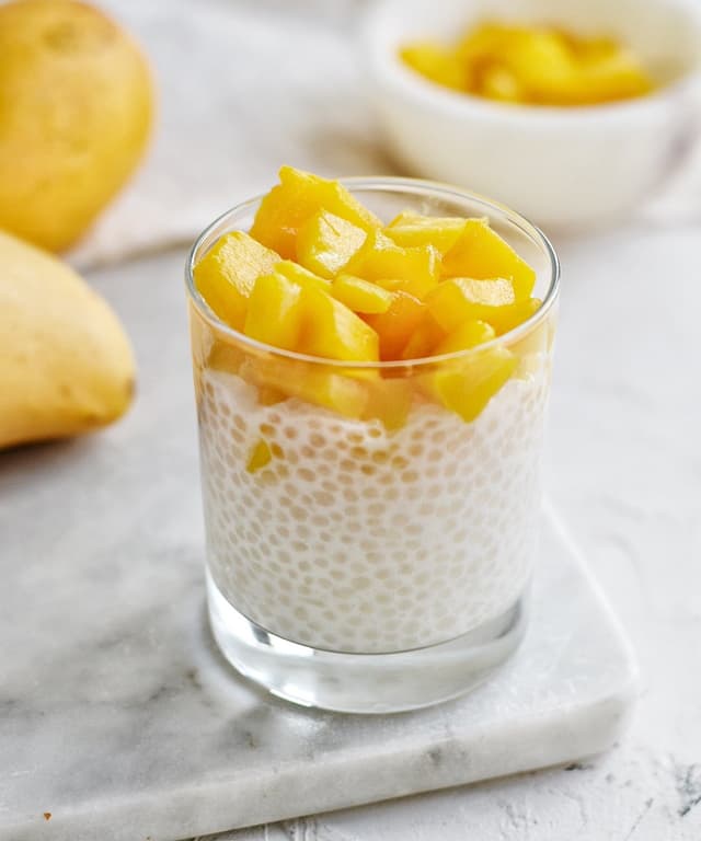 Easy Coconut Mango Sago (Tapioca Dessert) | Punchfork