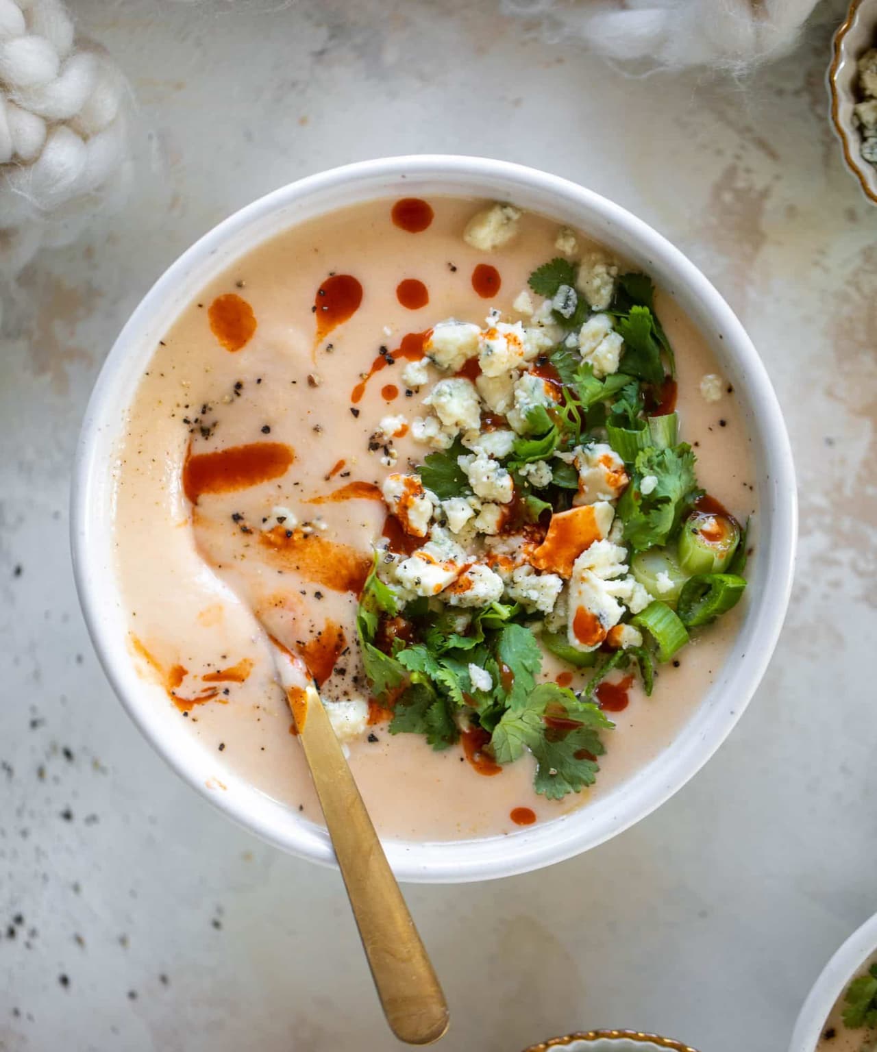 Buffalo Cauliflower Soup | Punchfork