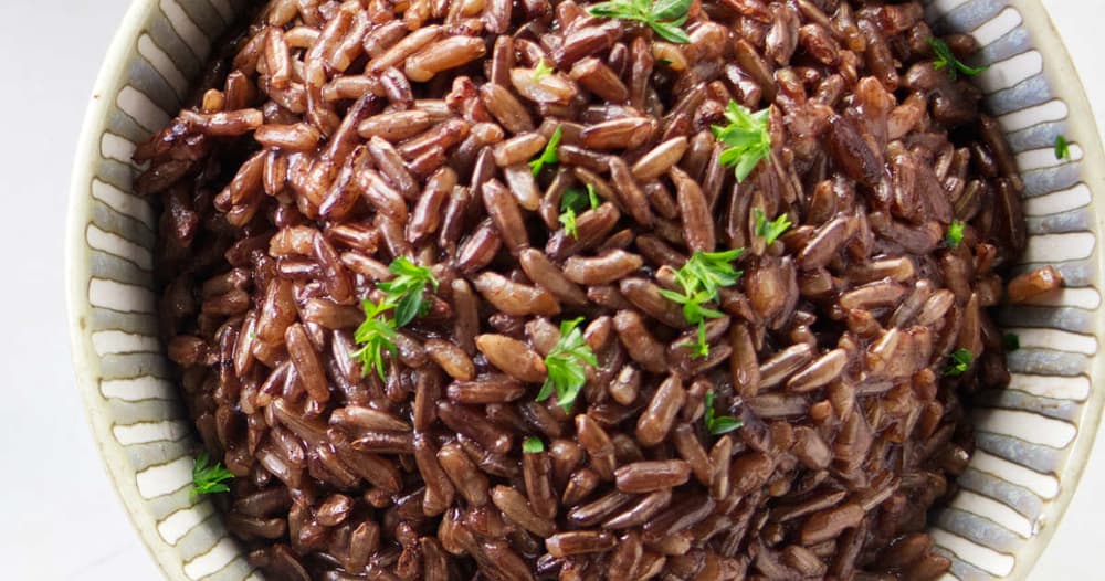 Instant Pot Whole Grain Red Rice | Punchfork