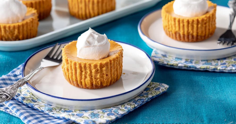 Mini Pumpkin Cheesecakes | Punchfork