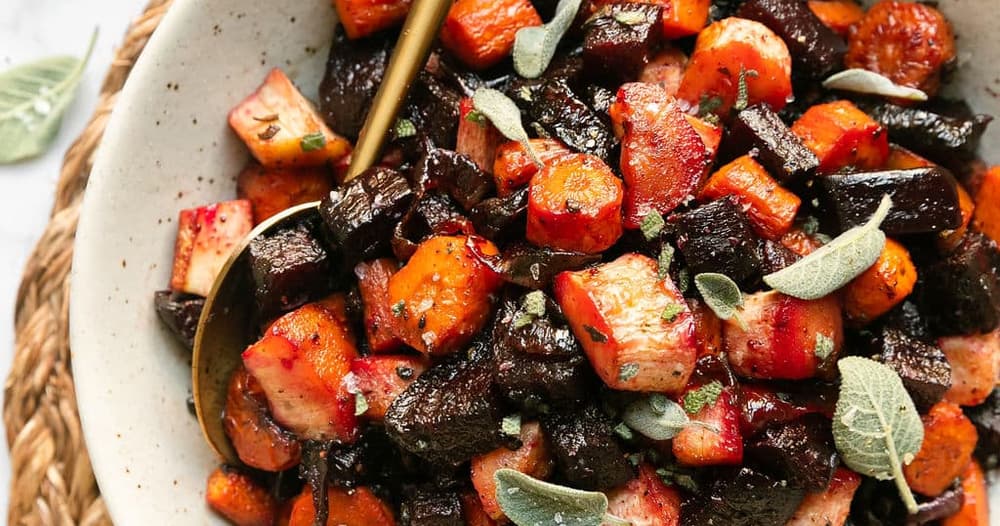 Honey Sage Roasted Root Vegetables | Punchfork