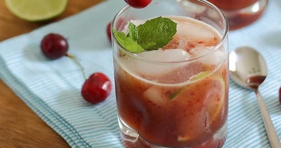 Cherry Faux-Ito (Virgin Cherry Mojito) | Punchfork