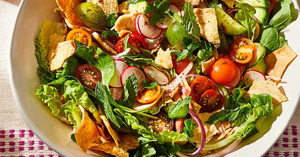 Salatet Fattoush (California Fattoush Salad) From Reem Assil | Punchfork