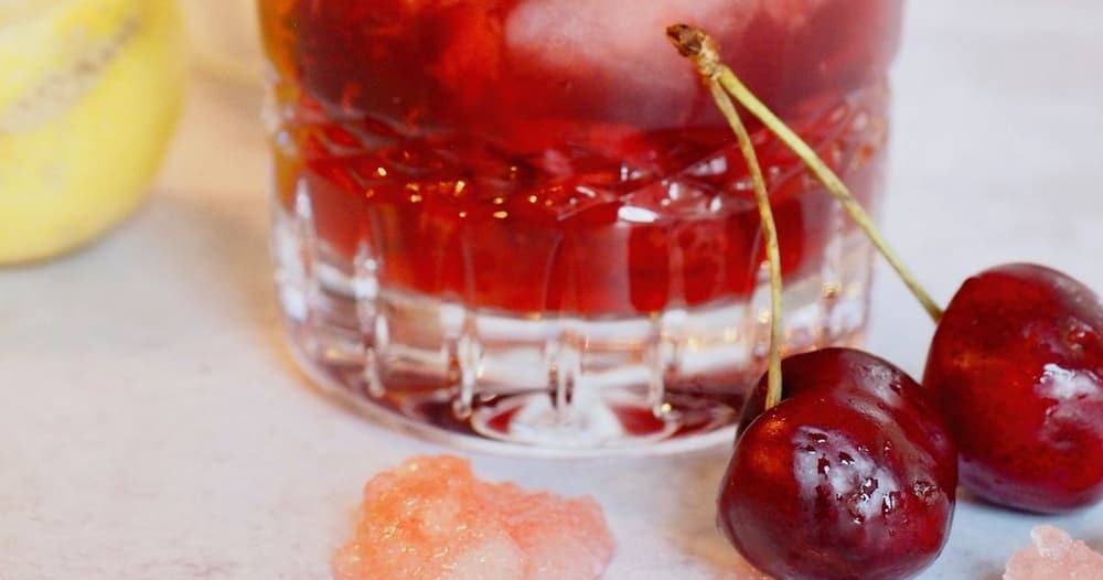 Cherry Bourbon Smash | Punchfork