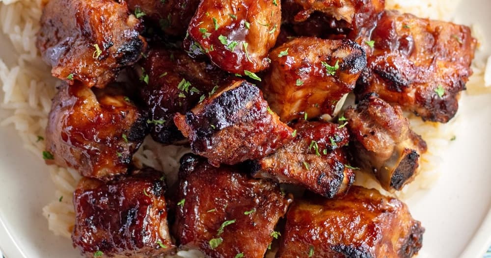 Baked BBQ Pork Rib Tips | Punchfork