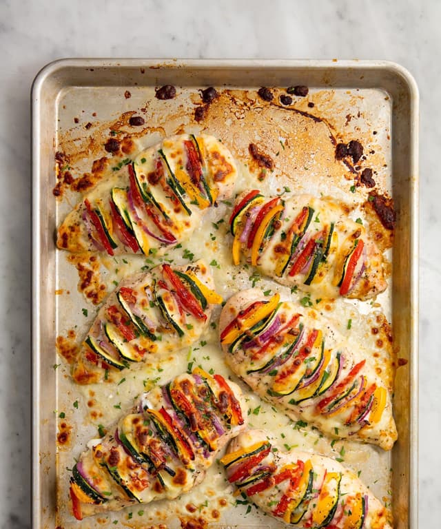 Primavera-Stuffed Chicken | Punchfork