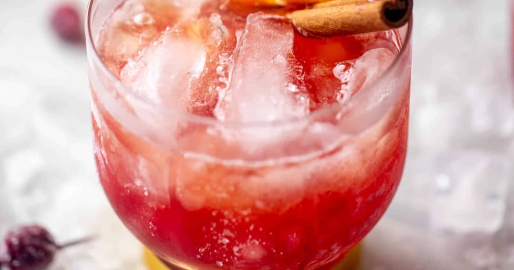 Cranberry Cinnamon Whiskey Sour | Punchfork