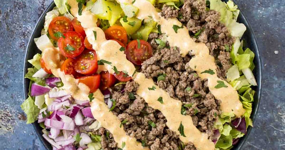 Homemade Big Mac Bowl | Punchfork