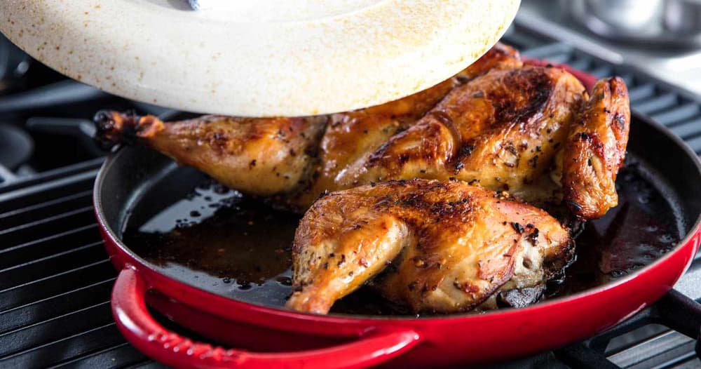 Pollo Al Mattone (Italian Roast Chicken Under a Brick) | Punchfork