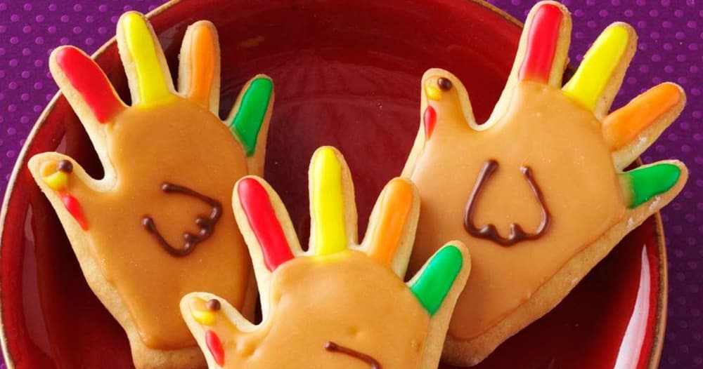 Handprint Turkey Cookies | Punchfork