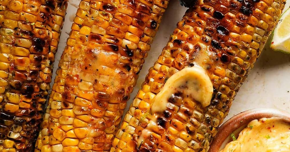 Grilled Corn with Tajin Lime Butter | Punchfork