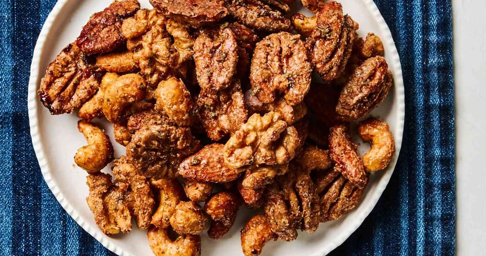 Maple-Roasted Spiced Nuts | Punchfork