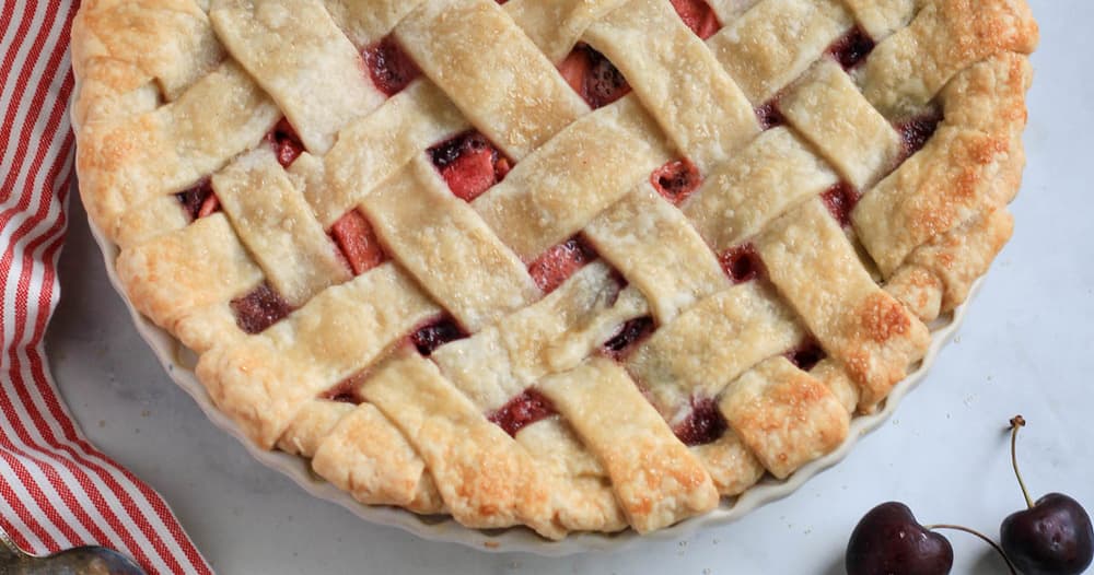 Vegan Cherry Apple Pie | Punchfork