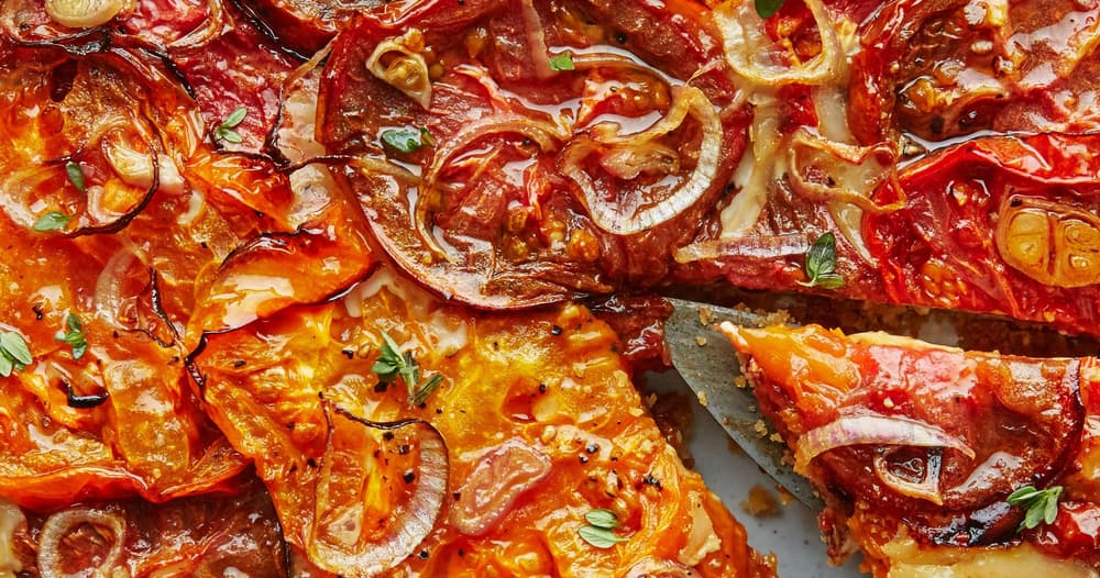 Tomato and Roasted Garlic Pie | Punchfork