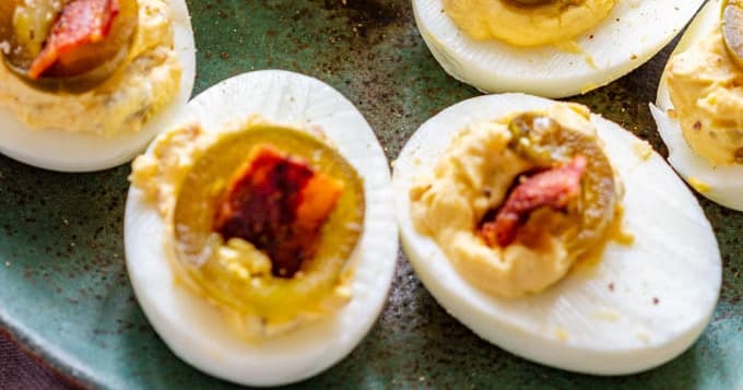 Bacon Jalapeño Deviled Eggs | Punchfork