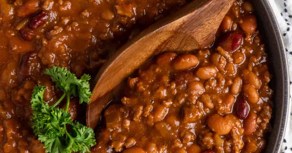 Slow Cooker Cowboy Beans | Punchfork