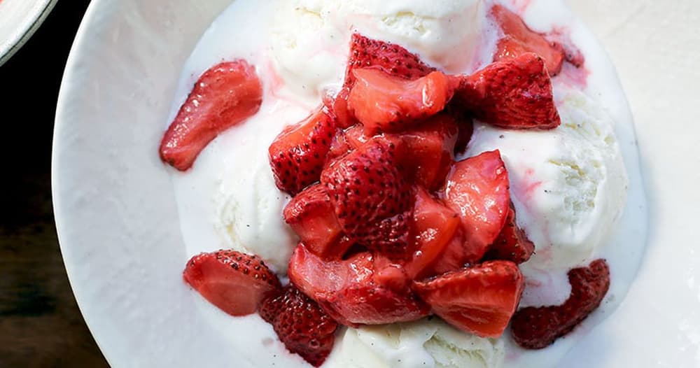 Rosé-Poached Strawberries | Punchfork