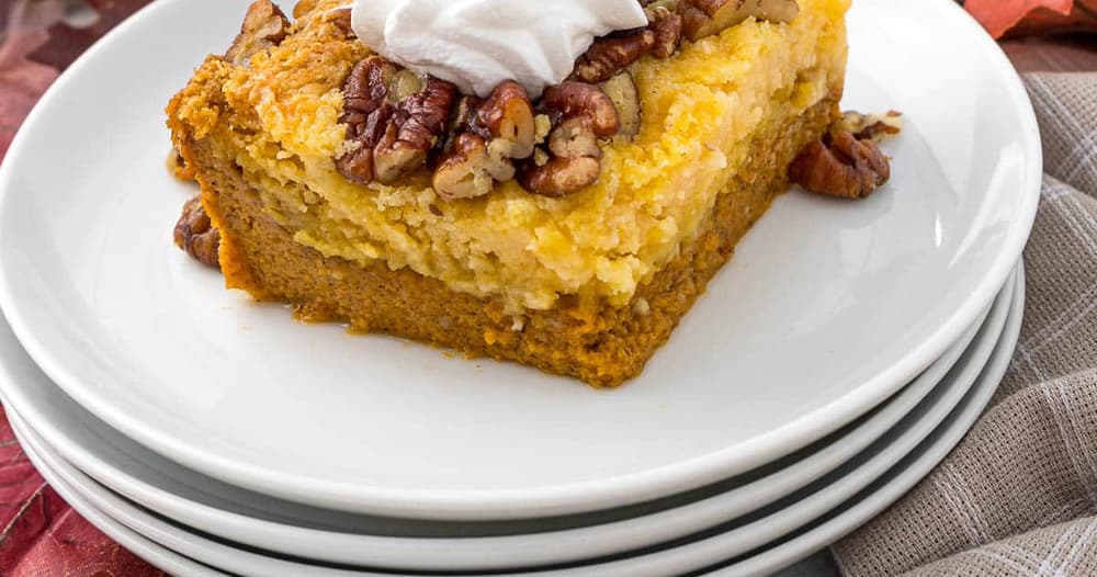 Warm Spiced Recipe for Pumpkin Dump Cake | Punchfork
