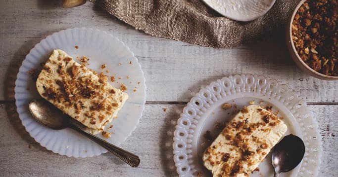 Orange-Fennel Semifreddo with Spicy Chocolate Bits & Almond Streusel ...