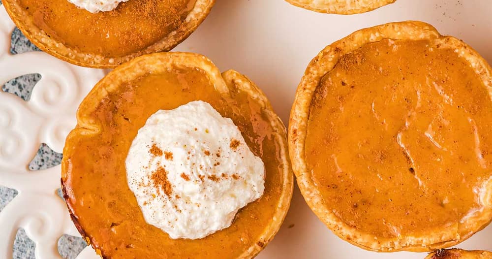 Mini Pumpkin Pies | Punchfork