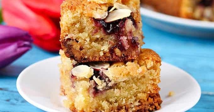 Cherry and Almond Blondies | Punchfork