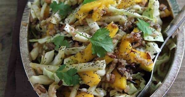 Spicy Cilantro Mango Wild Rice Salad | Punchfork