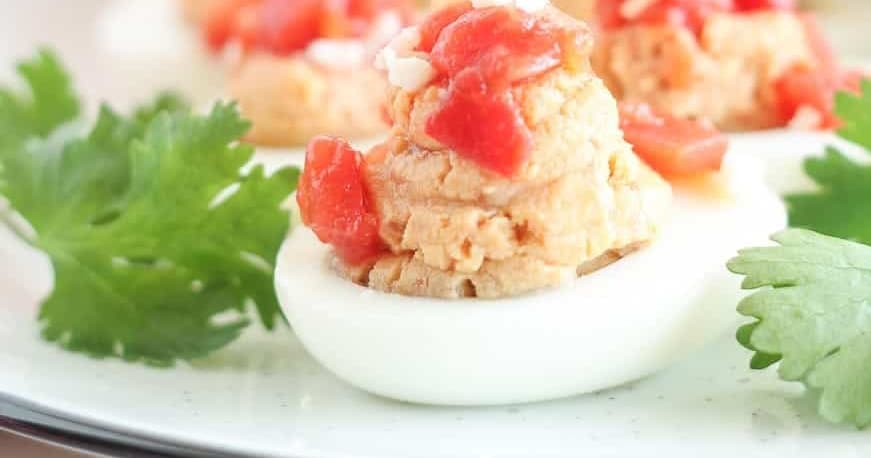 Huevos Rancheros Deviled Eggs | Punchfork