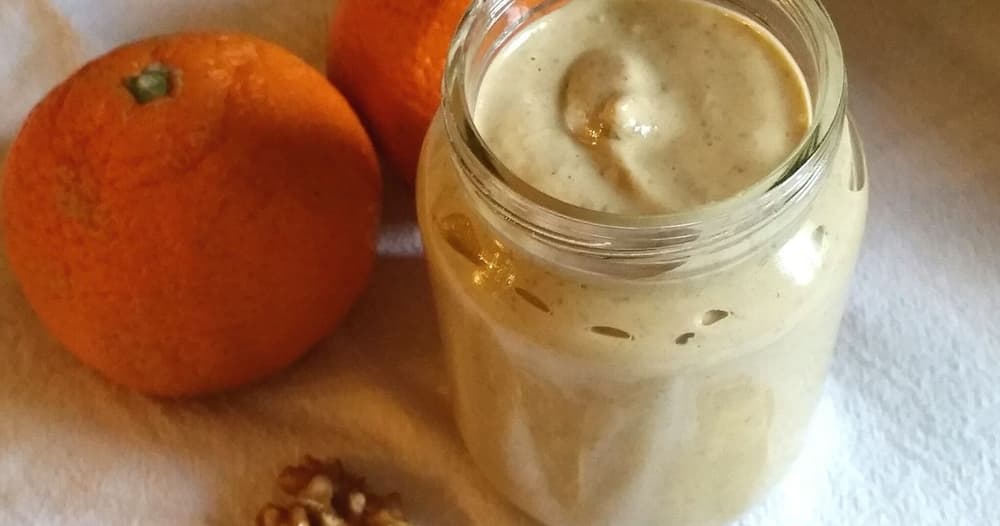 Creamy Walnut Tangerine Dressing | Punchfork