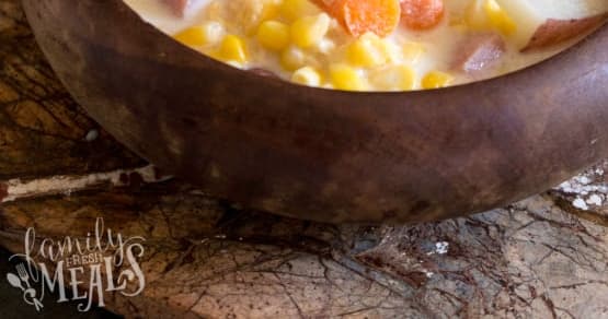 Creamy Crockpot Corn Chowder | Punchfork