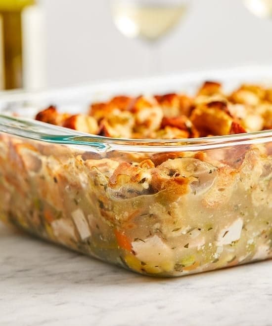 Turkey Pot Pie with Stuffing Crust | Punchfork