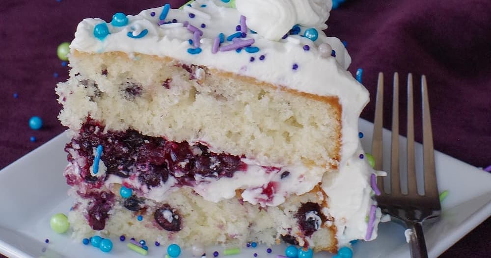 Saskatoon Berry Layer Cake | Punchfork