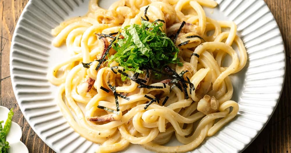 Mentaiko Udon (Spicy Cod Roe Udon) | Punchfork