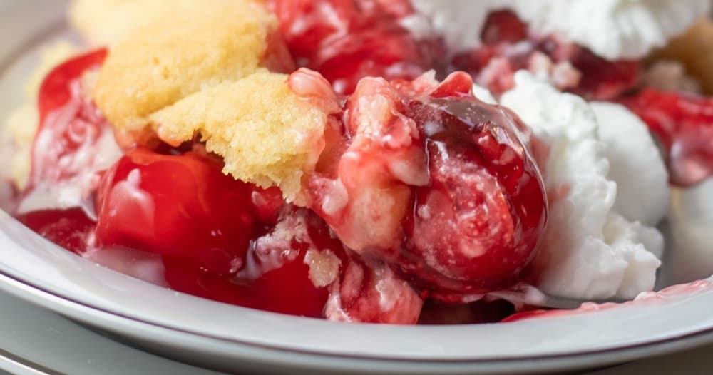 Sugar Cookie Cherry Cobbler | Punchfork