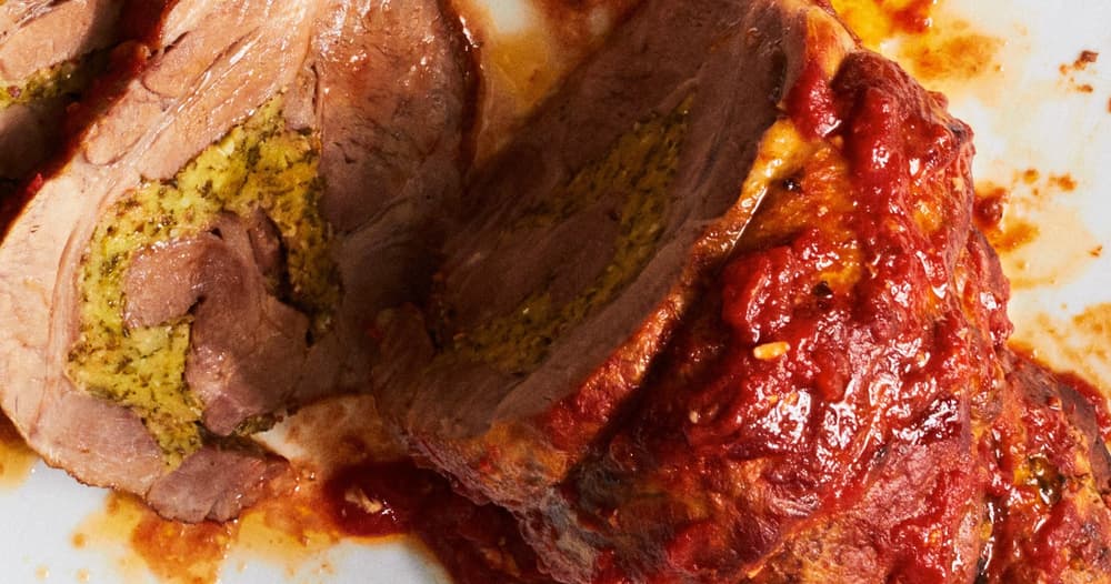 Pork Shoulder Braciola with Ragù | Punchfork