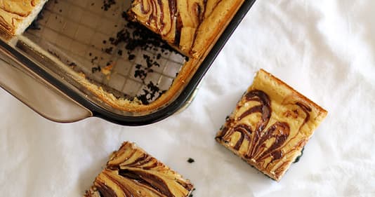 Nutella Cappuccino Cheesecake Bars | Punchfork