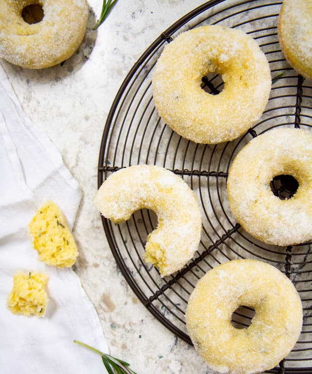 Lemon Olive Oil Cake Donuts | Punchfork