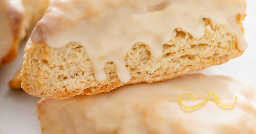 Glazed Lemon Scones | Punchfork