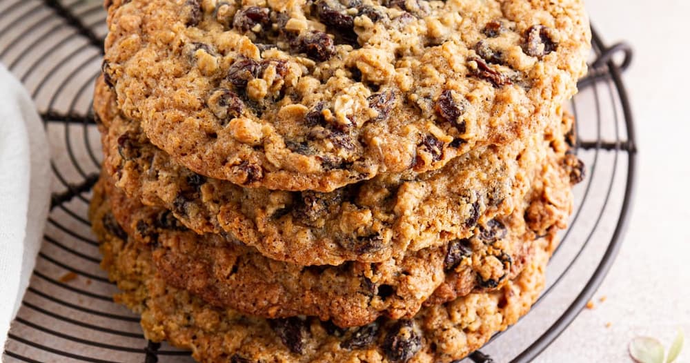 Giant Oatmeal Raisin Cookies | Punchfork