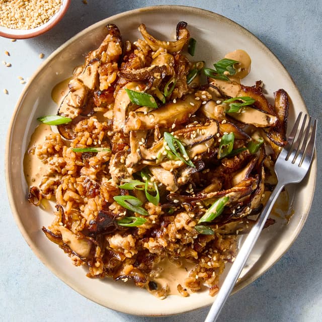 Miso Mushroom Crispy Rice | Punchfork
