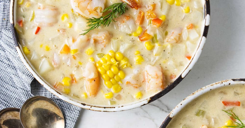 Corn and Shrimp Chowder | Punchfork