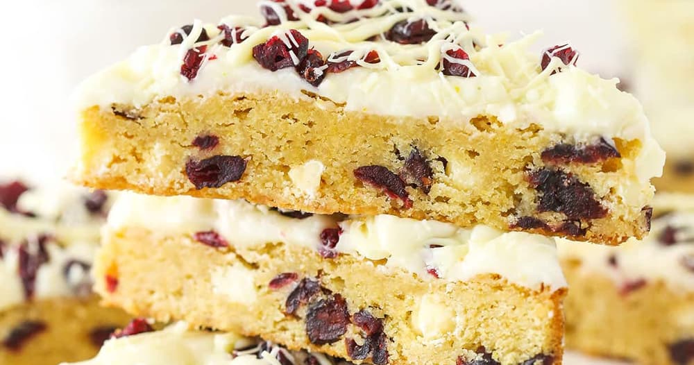 Cranberry Bliss Bars | Punchfork