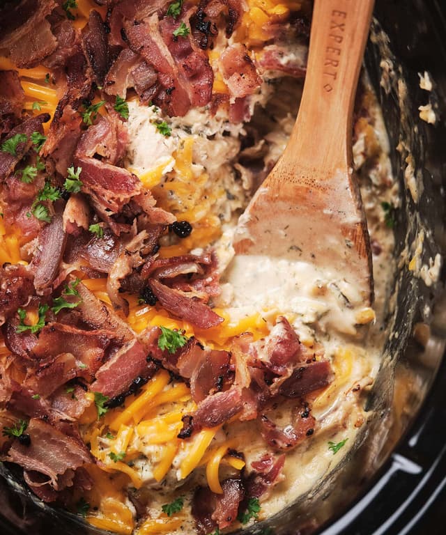 Slow Cooker Crack Chicken (Cheesy Ranch Chicken) | Punchfork